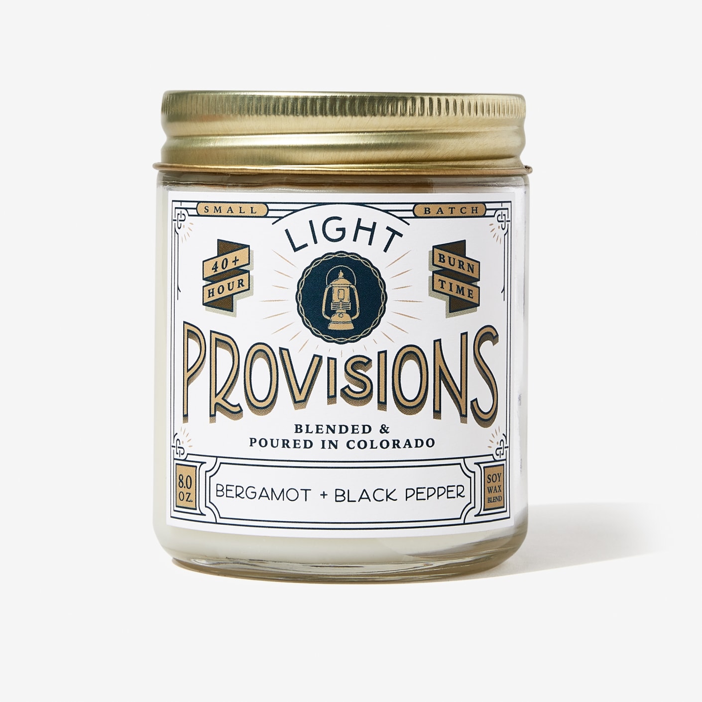 Light Provisions Bergamot & Black Pepper Candle | Bespoke Post