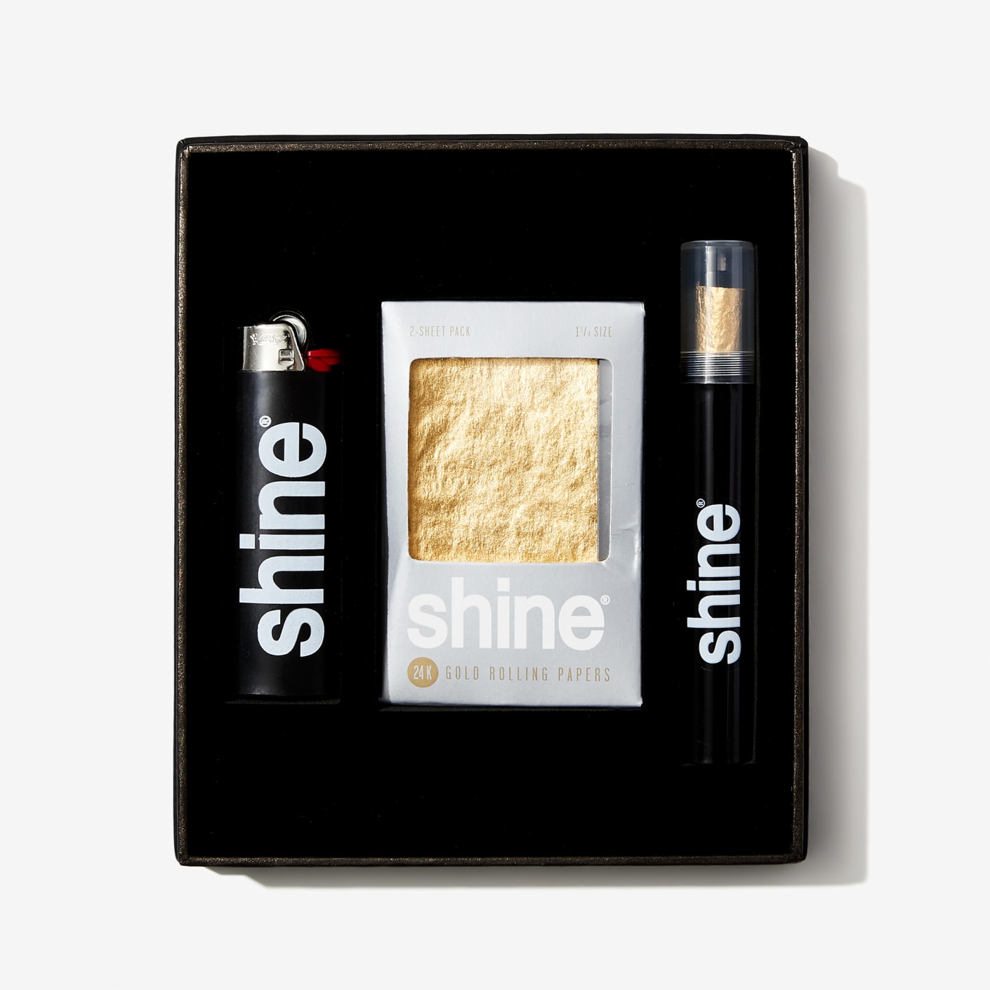 Shine Shine 24K Gold Smoking Gift Set | Bespoke Post
