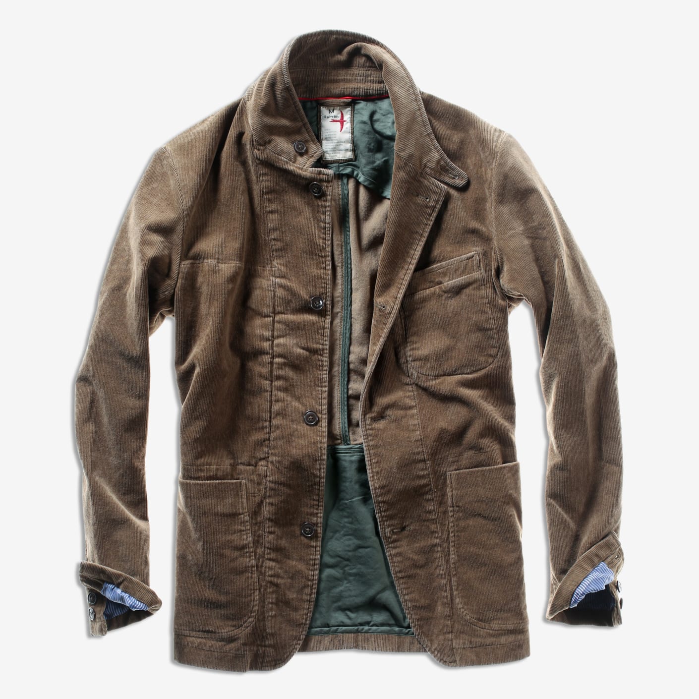 Relwen Heritage Trap Blazer – Tobacco Cord | Bespoke Post