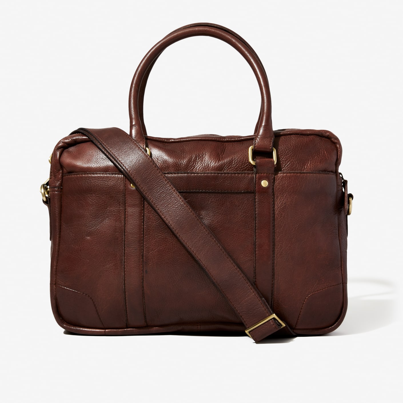 Kiko Sleek Leather Briefcase with Removable Strap | Bespoke Post