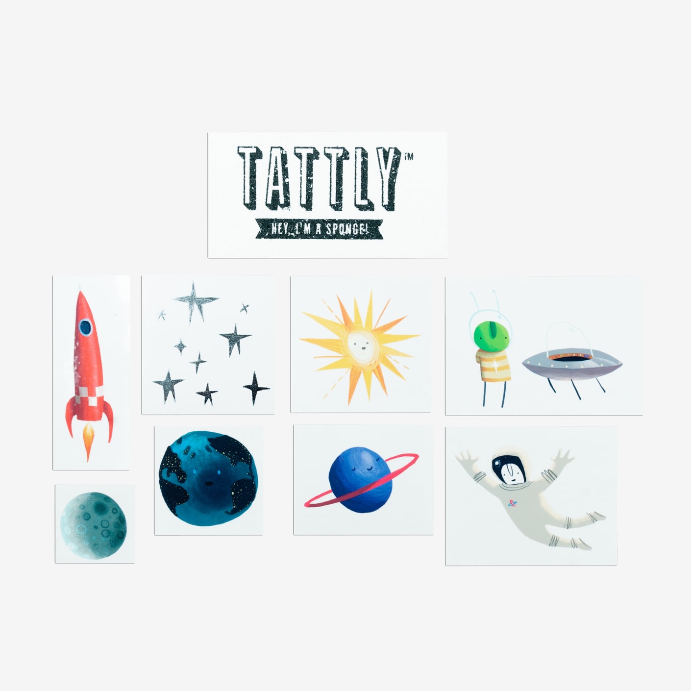 Tattly Kids' Temporary Tattoos – Space Explorer Set | Bespoke Post