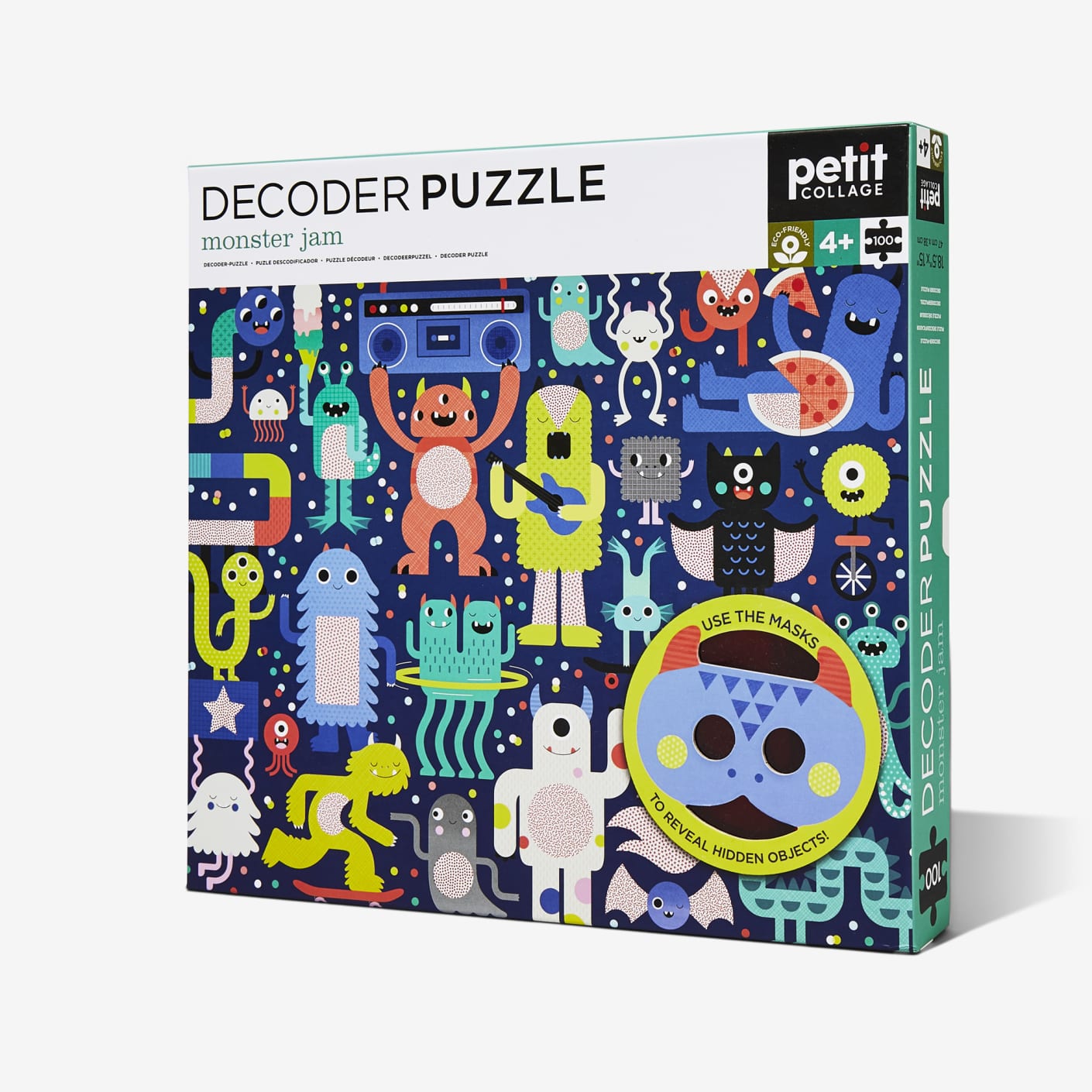 Petit Collage Monster Jam 100-Piece Decoder Puzzle | Bespoke Post