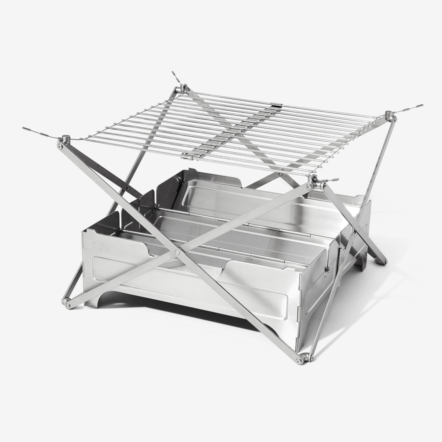 Wolf & Grizzly Folding Fire Pit & Grill Set | Bespoke Post