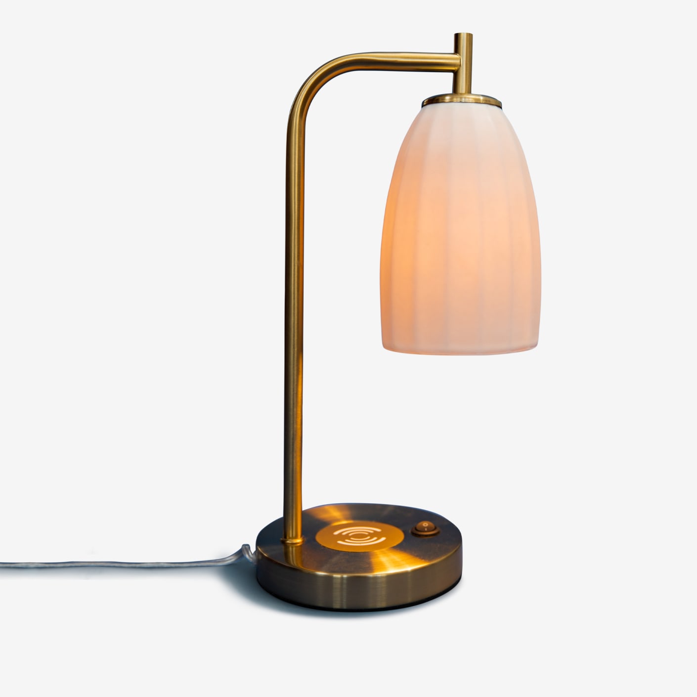The Bright Angle Brass Charging Table Lamp | Bespoke Post