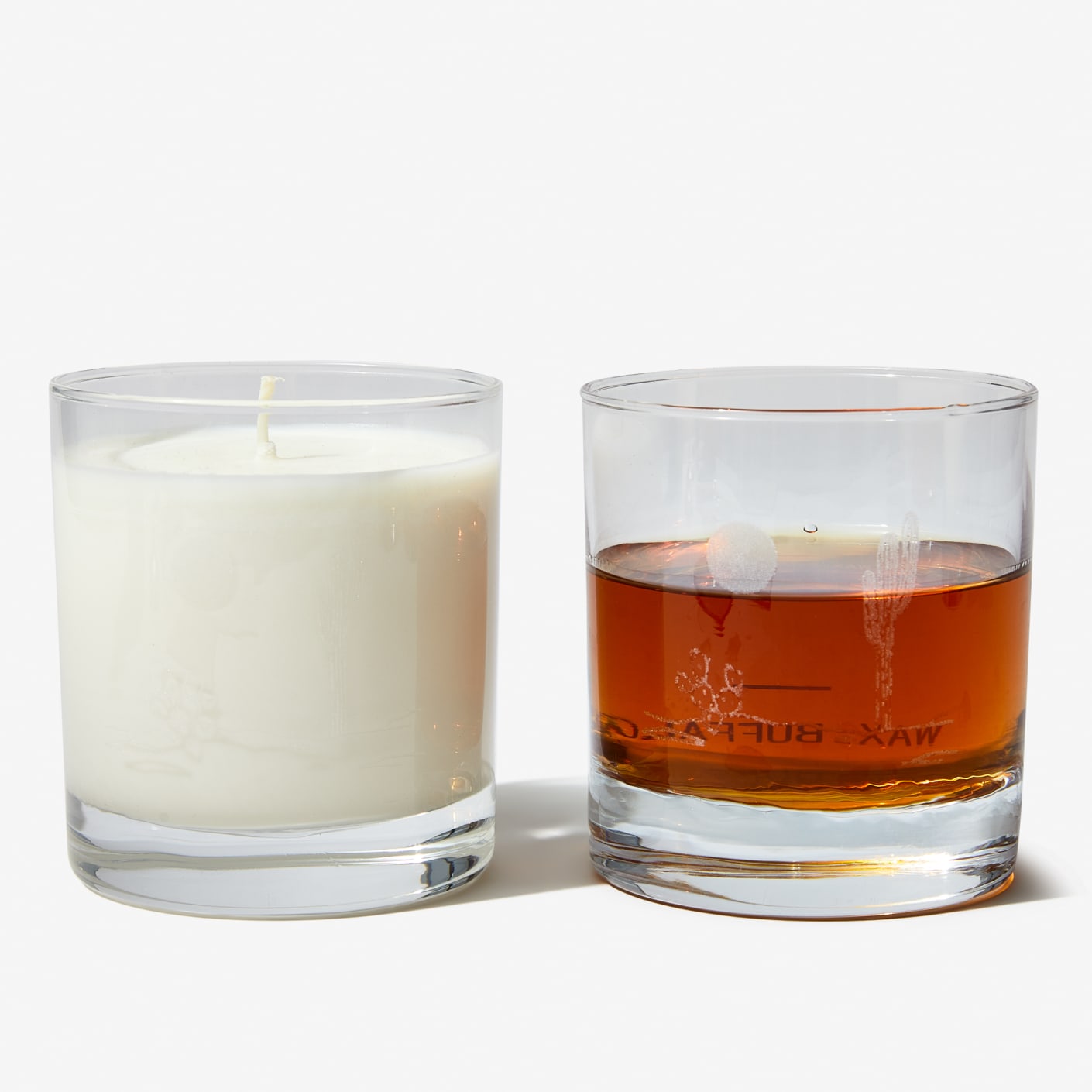 Wax Buffalo Etched Whiskey Tumbler Candle | Bespoke Post