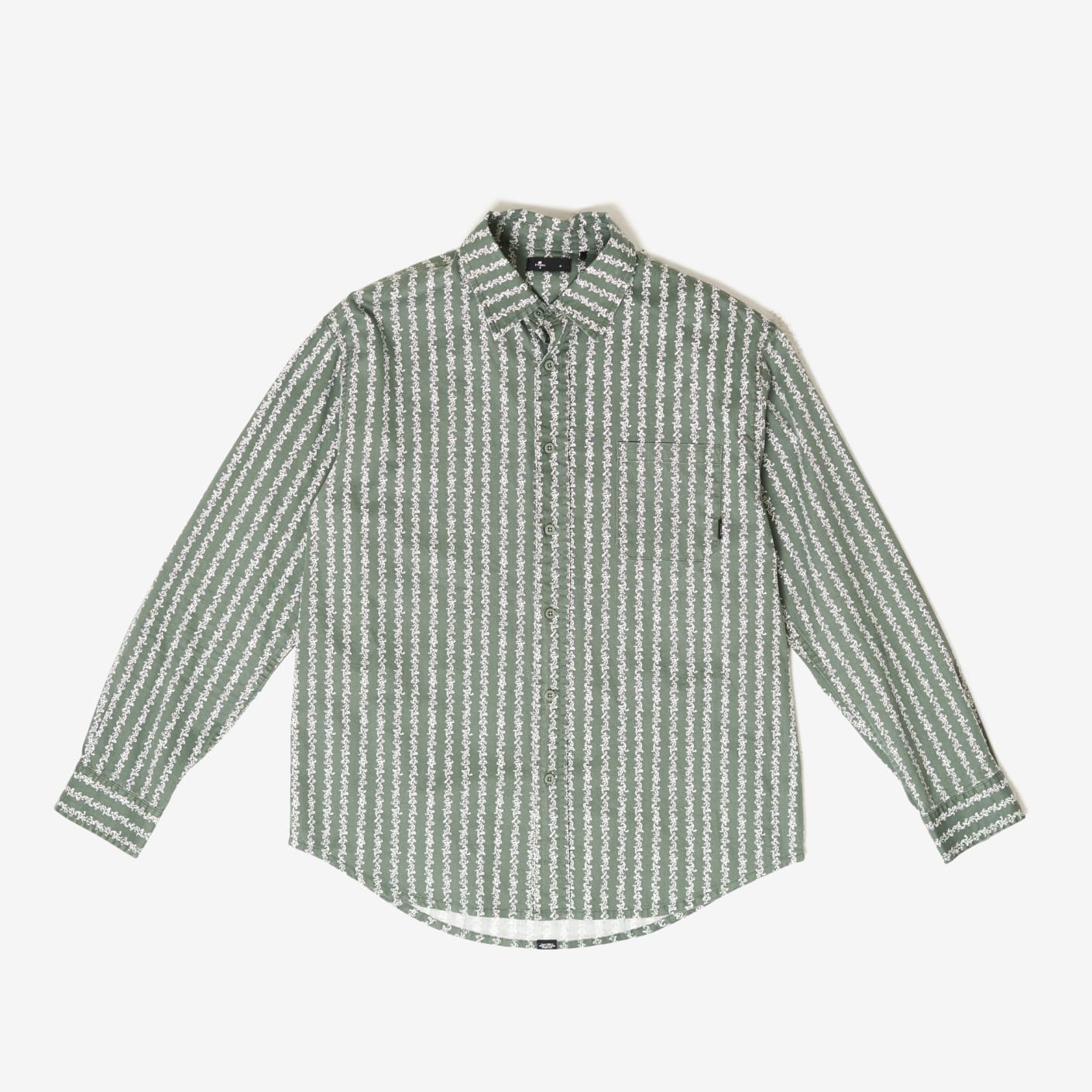 Thrills Wallflower Oversized Long Sleeve Shirt – Lume Green | Bespoke Post