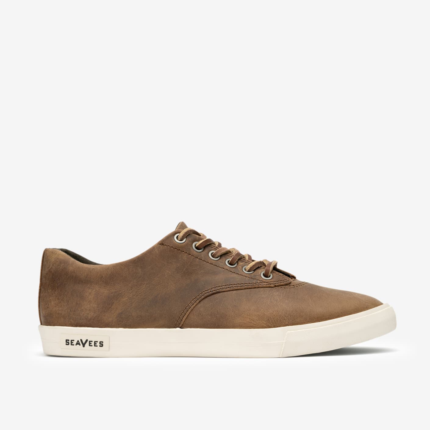 SeaVees Hermosa Rugged Leather Sneaker – Elmwood | Bespoke Post