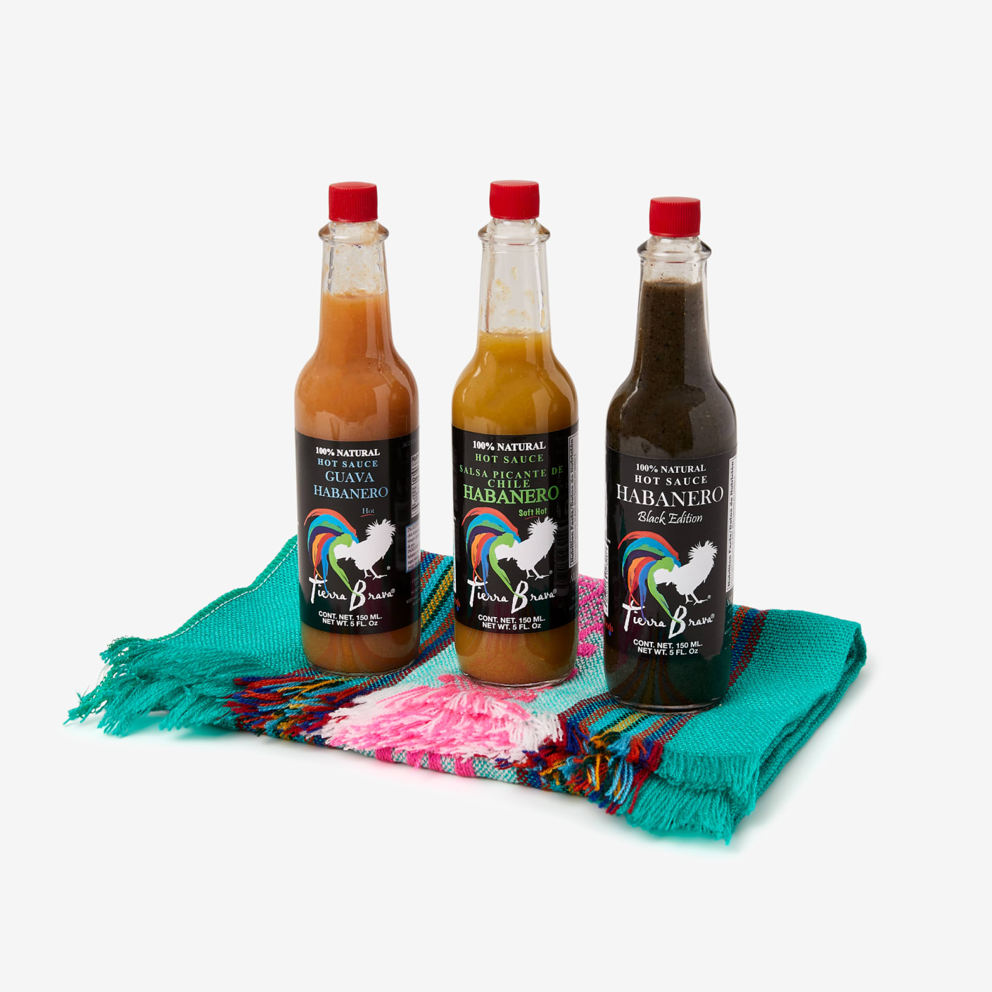 Verve Culture Habanero Hot Sauce Trio & Servilleta | Bespoke Post