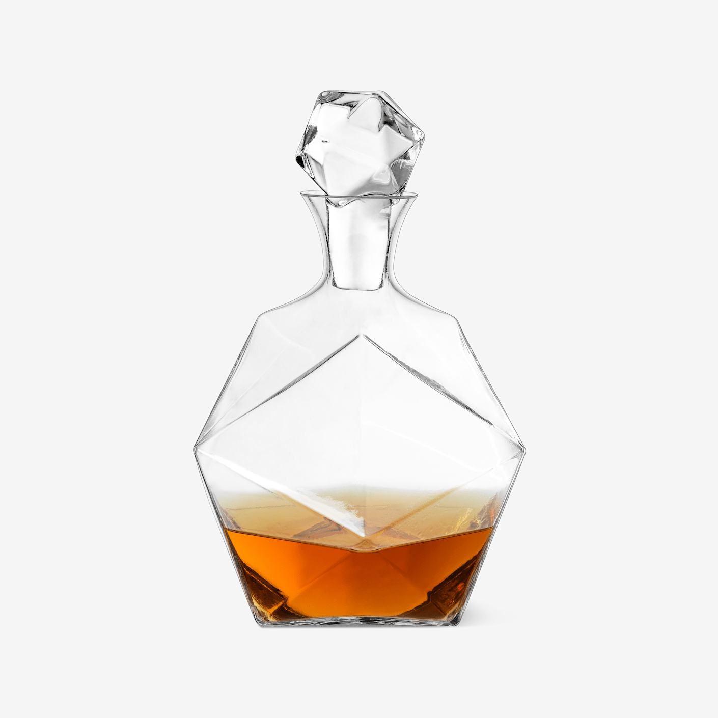 Viski Faceted Crystal Liquor Decanter | Bespoke Post