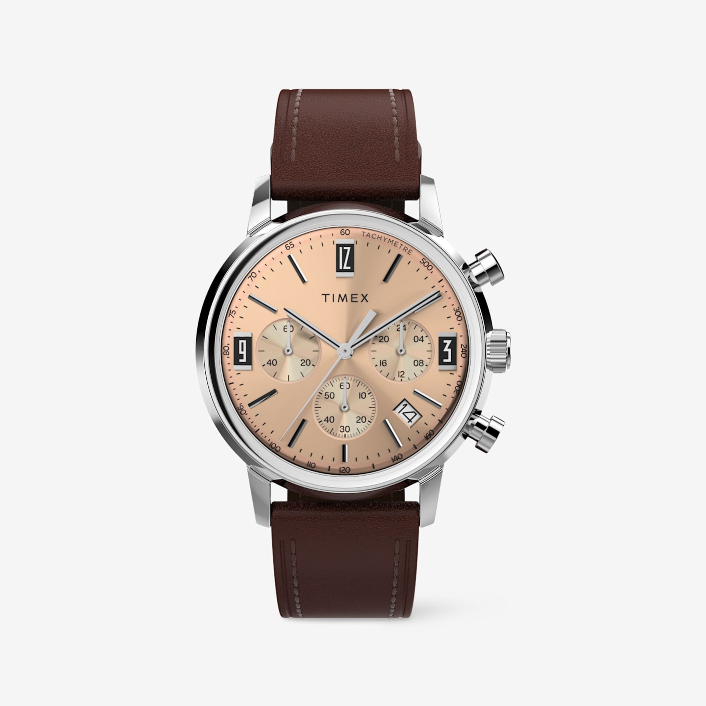 Timex Marlin® Chronograph Tachymeter Leather Strap Watch | Bespoke Post