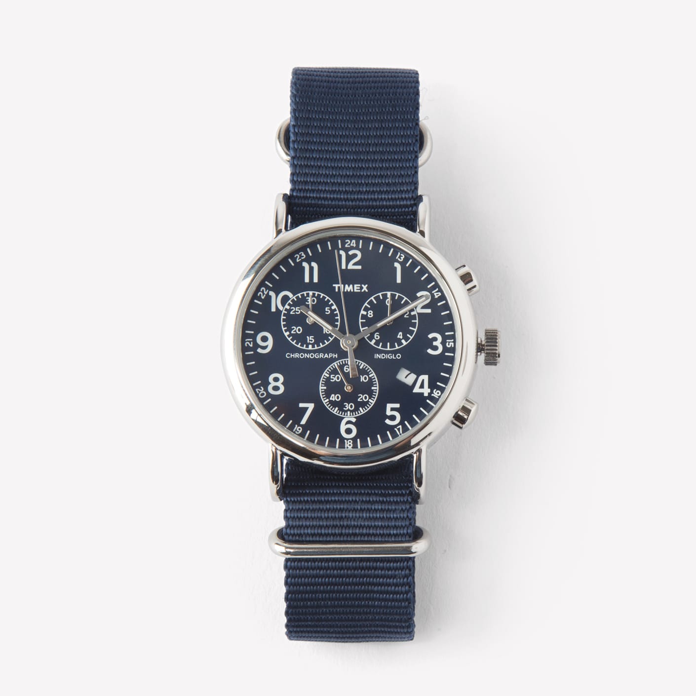 Timex Weekender Chrono Oversized – Navy Nylon Strap | Bespoke Post