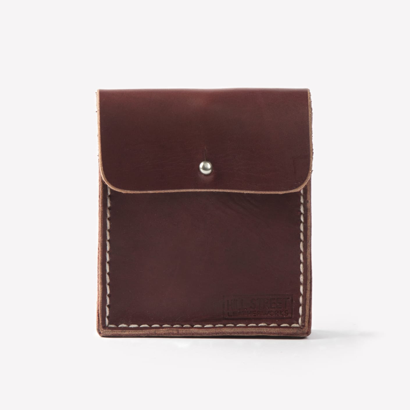 Hill Street Leatherworks Leather Flask Holder – Oxblood | Bespoke Post