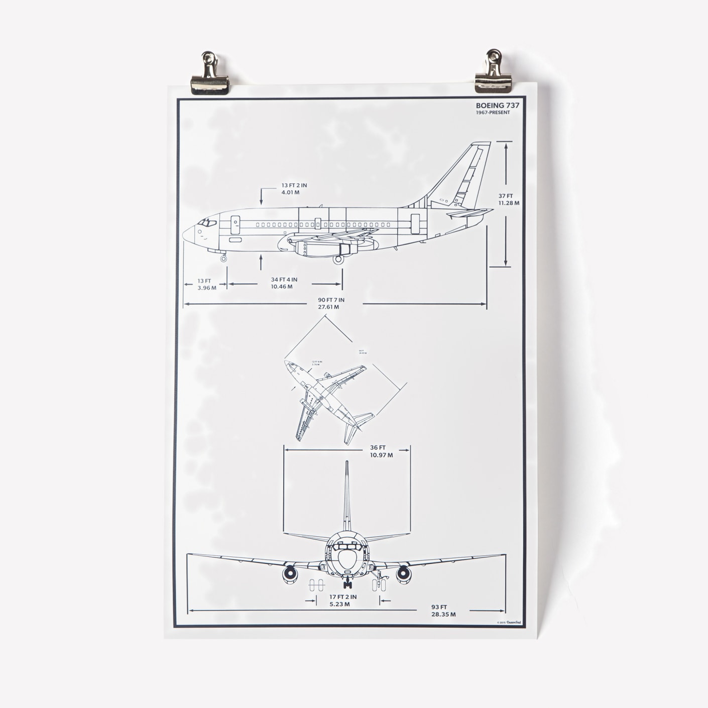 Owen and Fred Boeing 737 Aircraft Print | Bespoke Post
