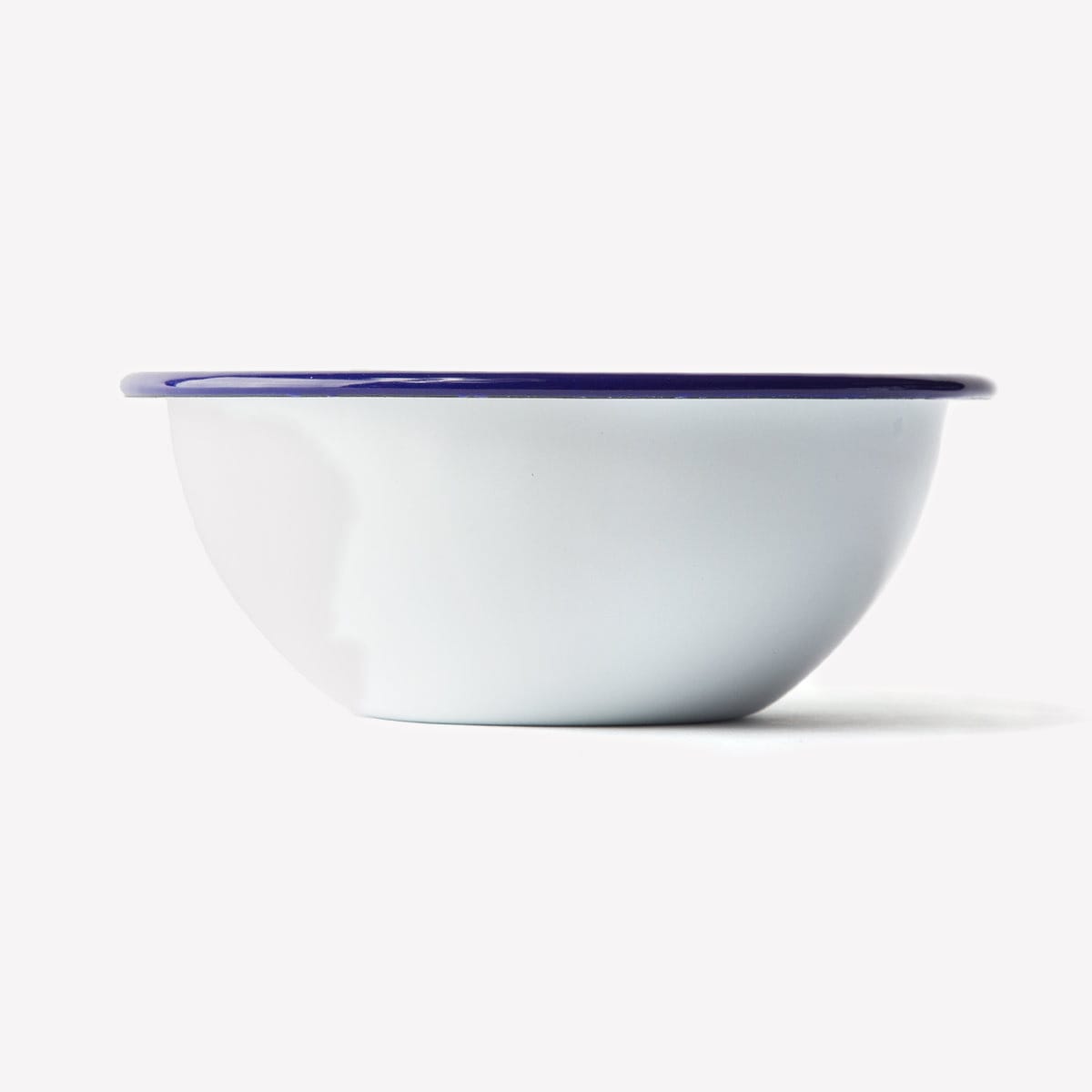 Crow Canyon Enamel Blue Rim Bowls – Set of Four | Bespoke Post