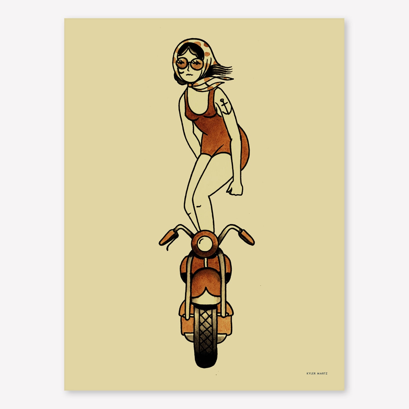 Kyler Martz | Prints & Art by Kyler Martz Trick Rider Giclée Print ...