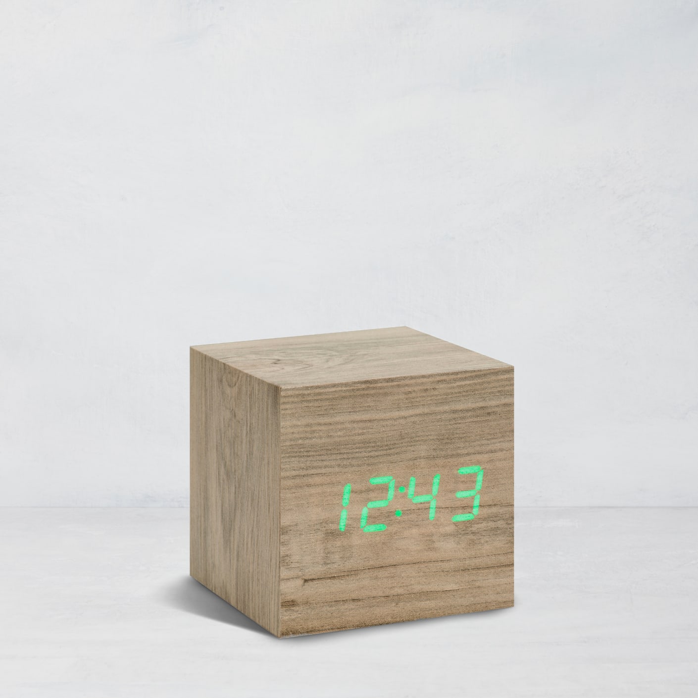 Gingko Cube Click Clock – Ash | Bespoke Post