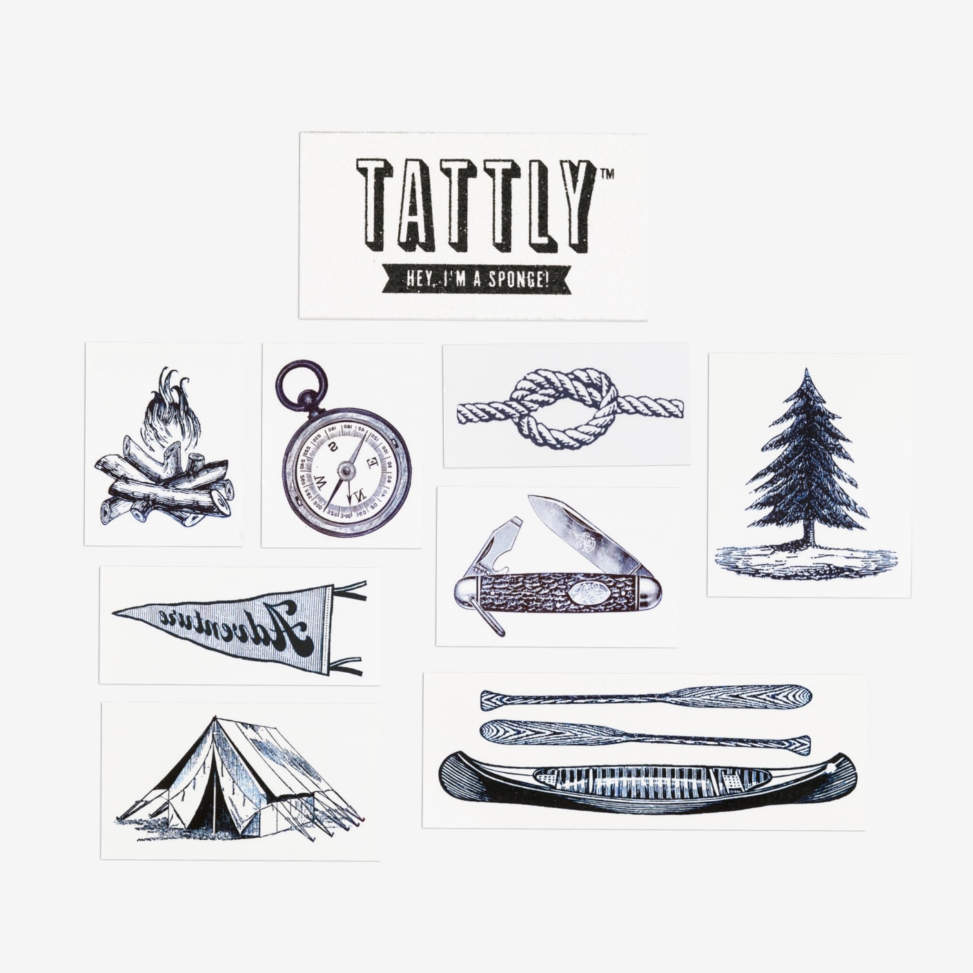 Tattly Temporary Tattoos – Camping Set | Bespoke Post