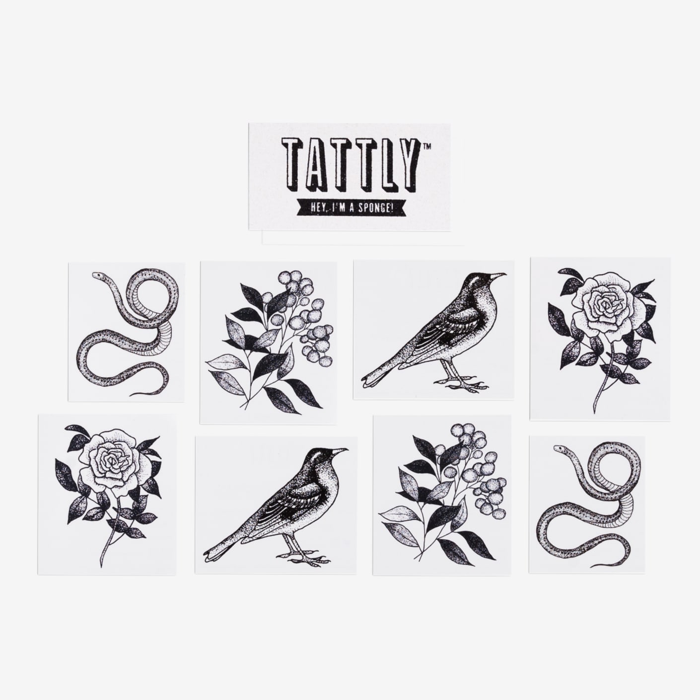 Tattly Temporary Tattoos – Flora and Fauna Set | Bespoke Post
