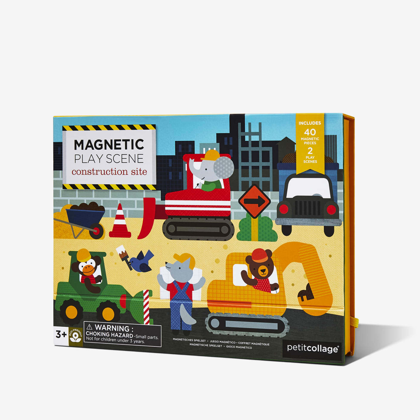 Petit Collage Construction Site Magnetic Play Scene | Bespoke Post
