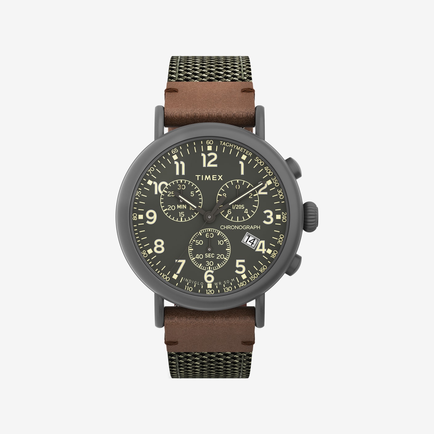 Timex Standard Chronograph Watch, Green | Bespoke Post