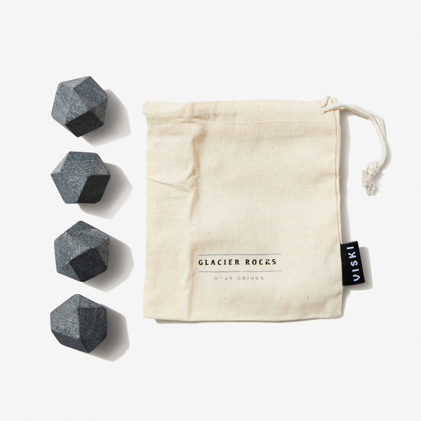 Viski Hexagonal Basalt Whiskey Stones | Bespoke Post