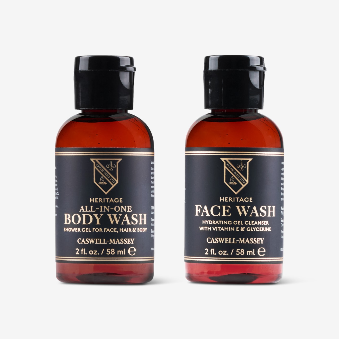 Caswell Massey All in One Body Wash + Face Wash 2oz Travel Duo | Bespoke Post